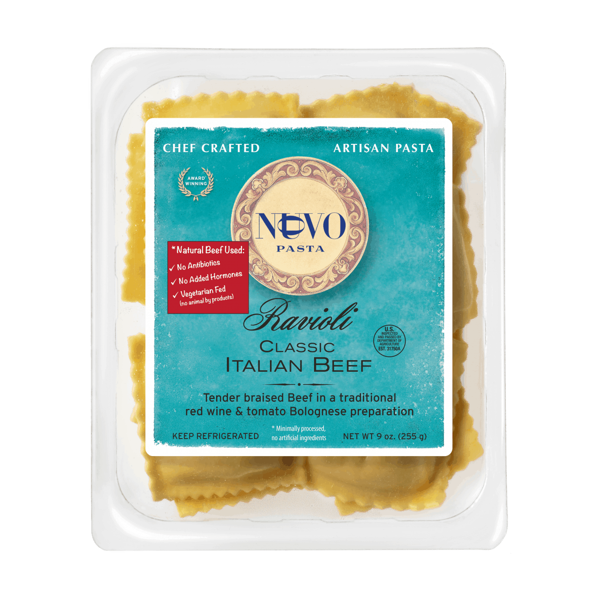 Classic Italian Beef Ravioli | Nuovo Pasta