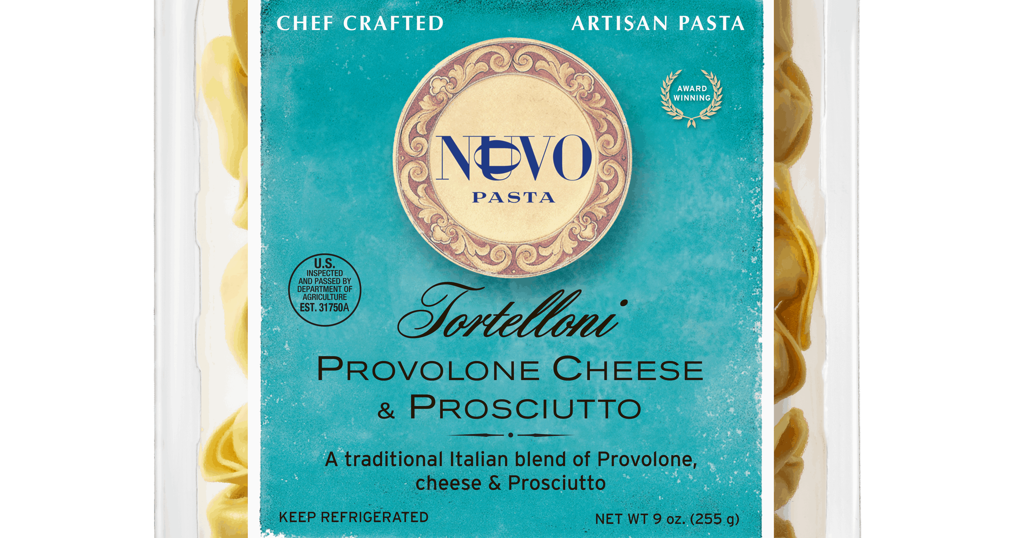 Provolone Cheese & Prosciutto Tortelloni | Nuovo Pasta