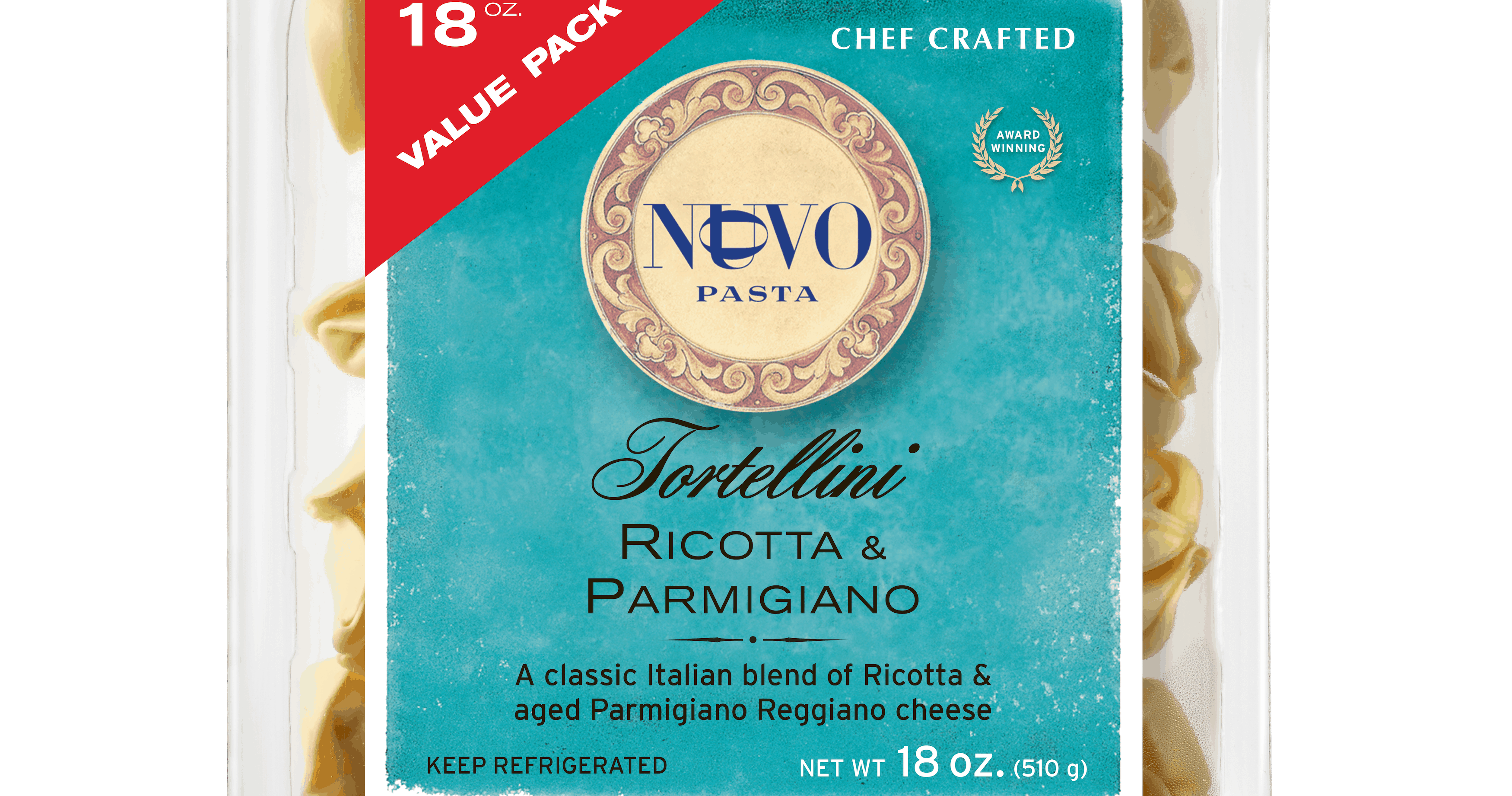 Family Size Ricotta & Parmigiano Tortellini | Nuovo Pasta
