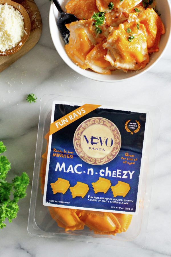 Four Cheese Sacchetti Greek Salad | Nuovo Pasta