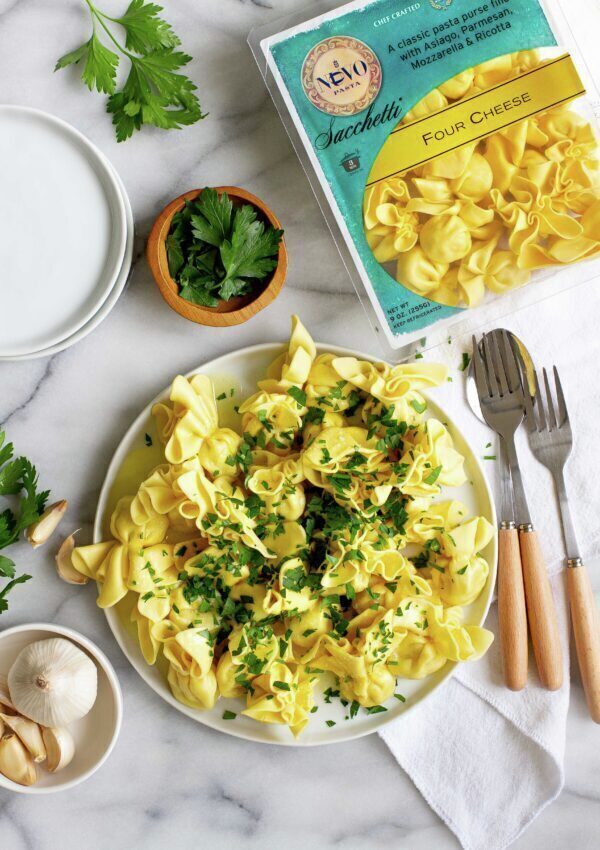 Nuovo Shamrock Ravioli With Bacon and Green Peas | Nuovo Pasta