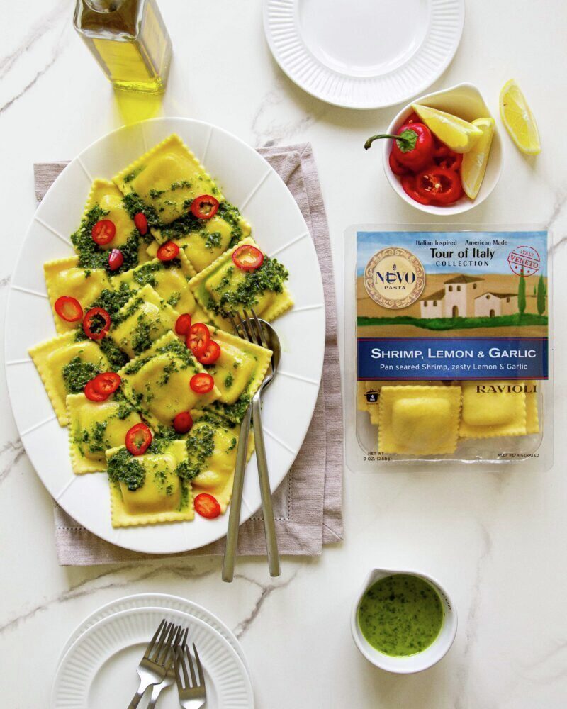 Four Cheese Sacchetti Greek Salad | Nuovo Pasta